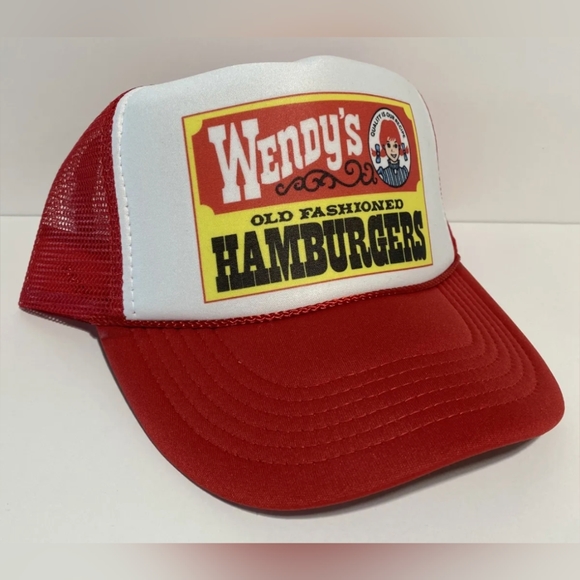 Accessories | Retro 8s Fast Food Fans Americana Vintage Wendys Trucker ...